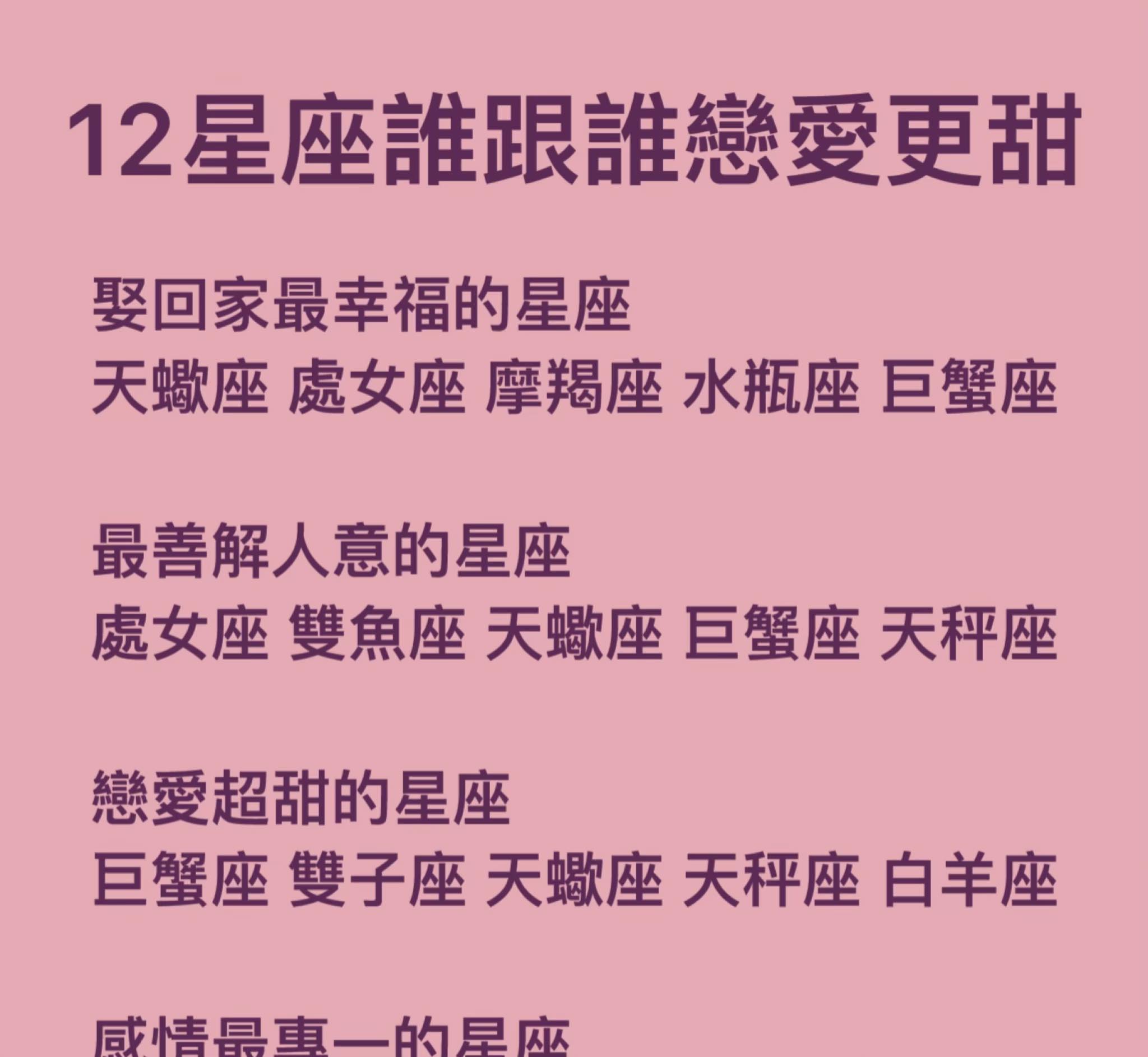 12星座誰跟誰戀愛更甜！ - agonew