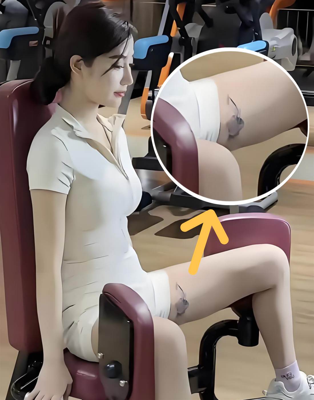 想搭訕健身房美女，卻被腿上「紫斑」嚇到！PO圖求助引網友警告：快跑！會傳染！ - agonew