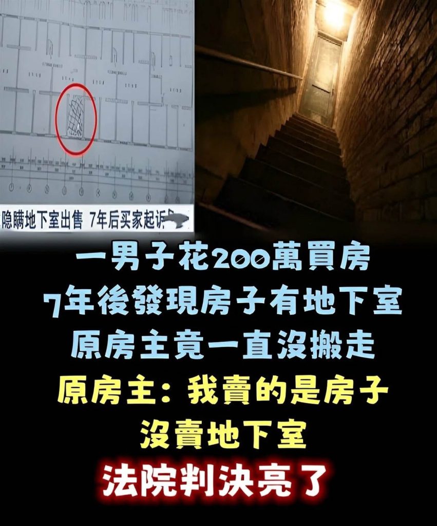 太奇葩！男子200萬買房，7年後驚見「原房主住在地下室」對方嗆：我沒賣地下室！法院判決出爐.... - agonew